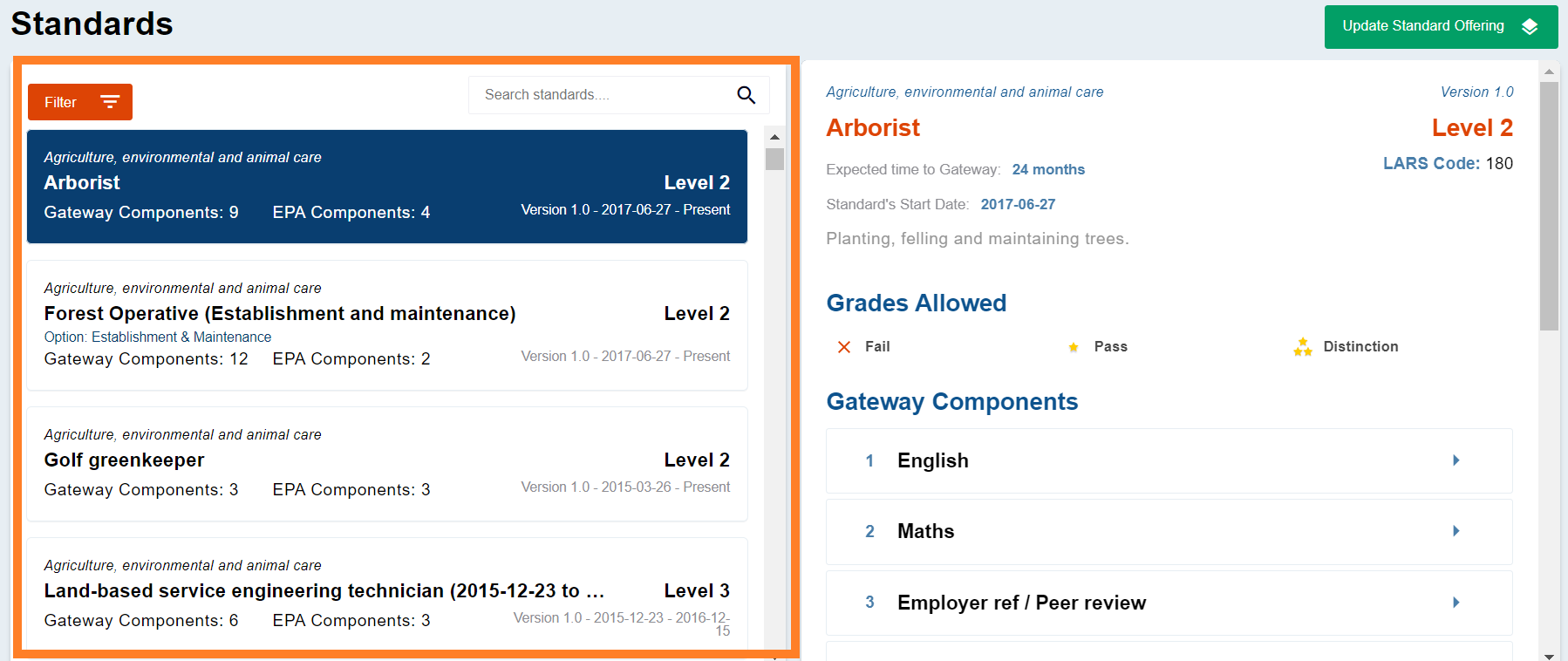 Comprehensive Guide to Managing Standards in ACE360 for LTPs - ACE360