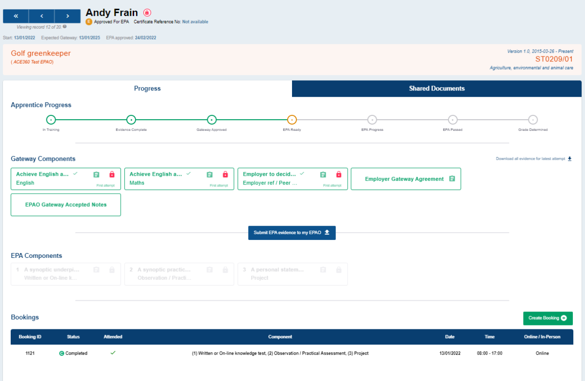 How to Create a Booking as a Training Provider on ACE360: Step-by-Step ...