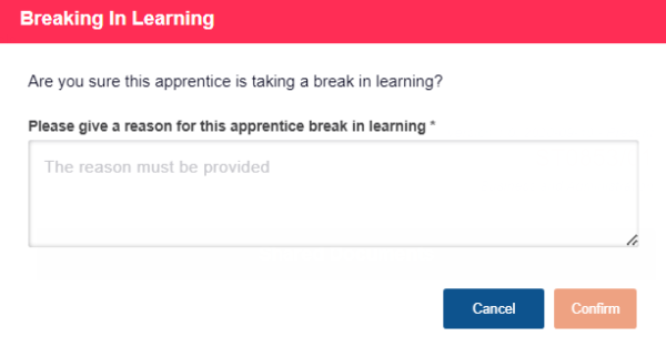 How to Apply a Break in Learning to an Apprentice Record on ACE360 ...