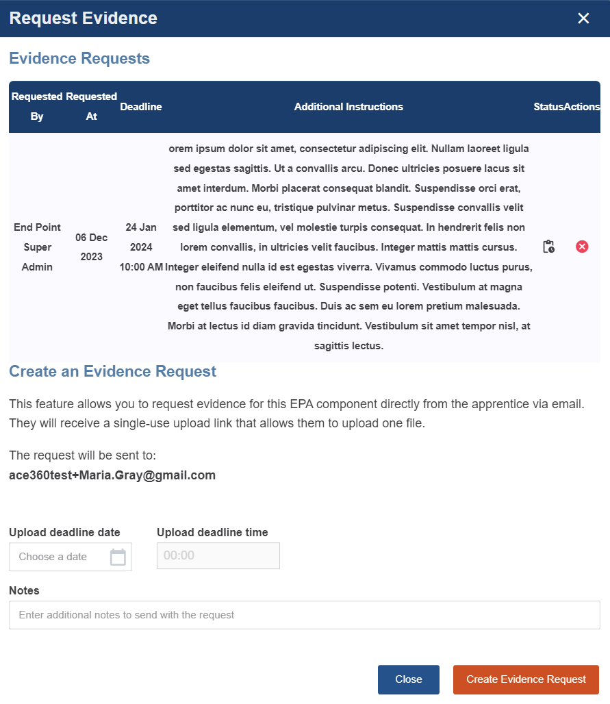 How to Request Evidence in ACE360: A Comprehensive Guide for EPAOs - ACE360